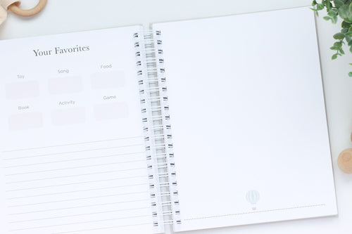 Up Up & Away Baby Book - A Gender Neutral Memory Book For Baby