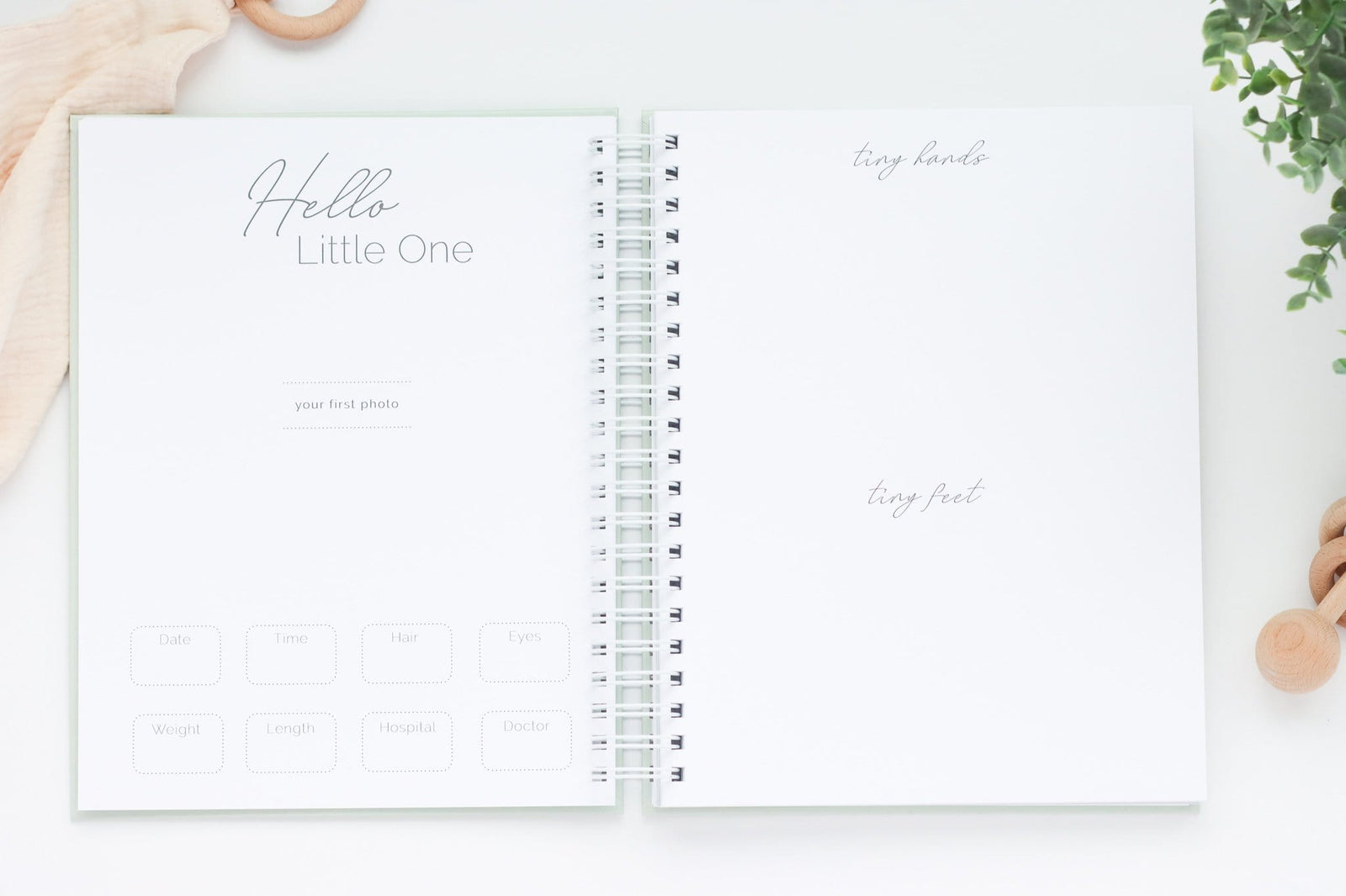 Up Up & Away Baby Book - A Gender Neutral Memory Book For Baby