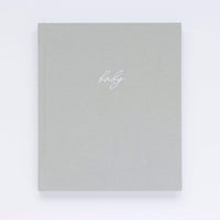Linen Baby Book - Newborn Memory Book