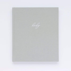 Linen Baby Book - Newborn Memory Book