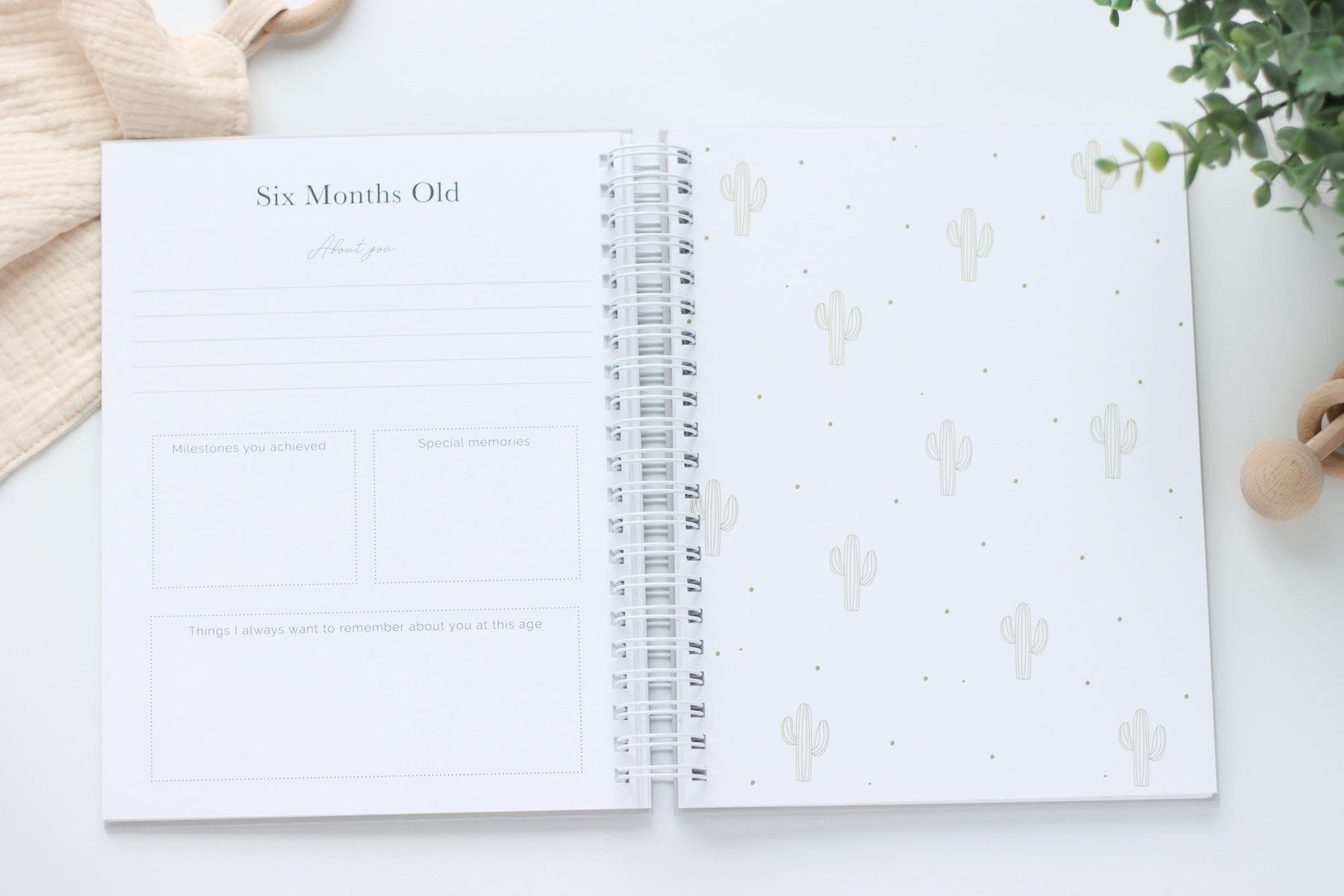 Sunshine Baby Book - A modern keepsake journal for baby boys and girls