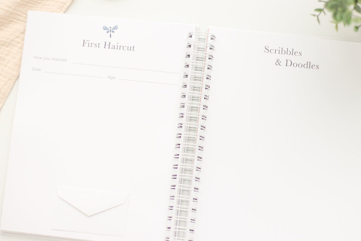 Bloom Baby Book - A baby girl keepsake book