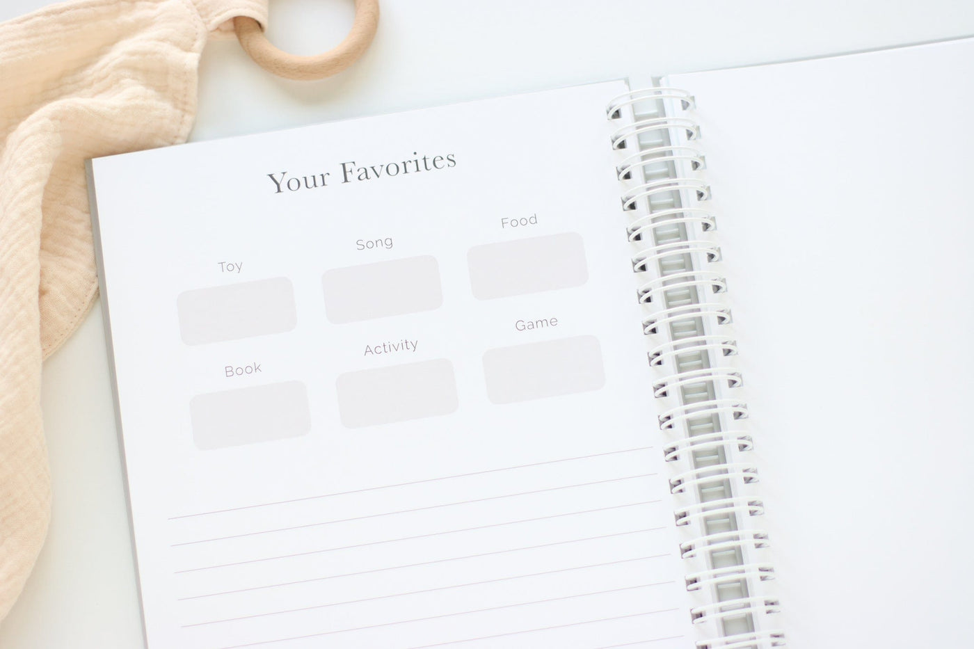 Greenery Baby Book - A Gender Neutral Baby Keepsake Journal